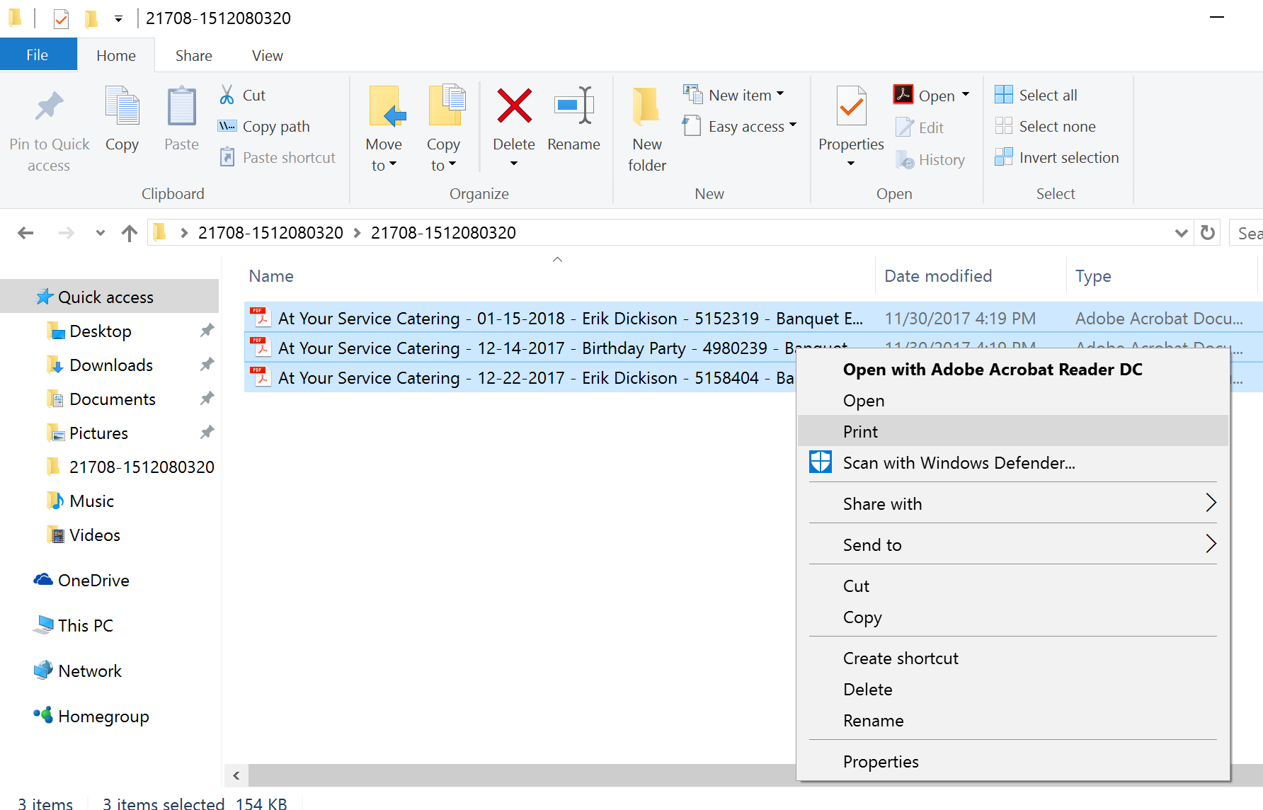 Downloading And Printing Multiple Documents Tripleseat Support